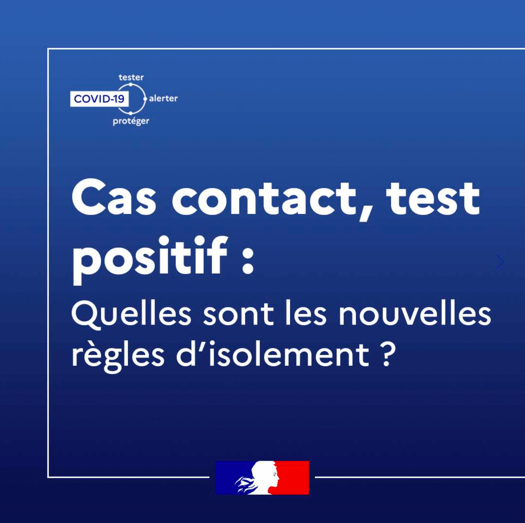 COVID 19 : nouvelles règles d'isolement au 3 janvier 2022 - GEST05